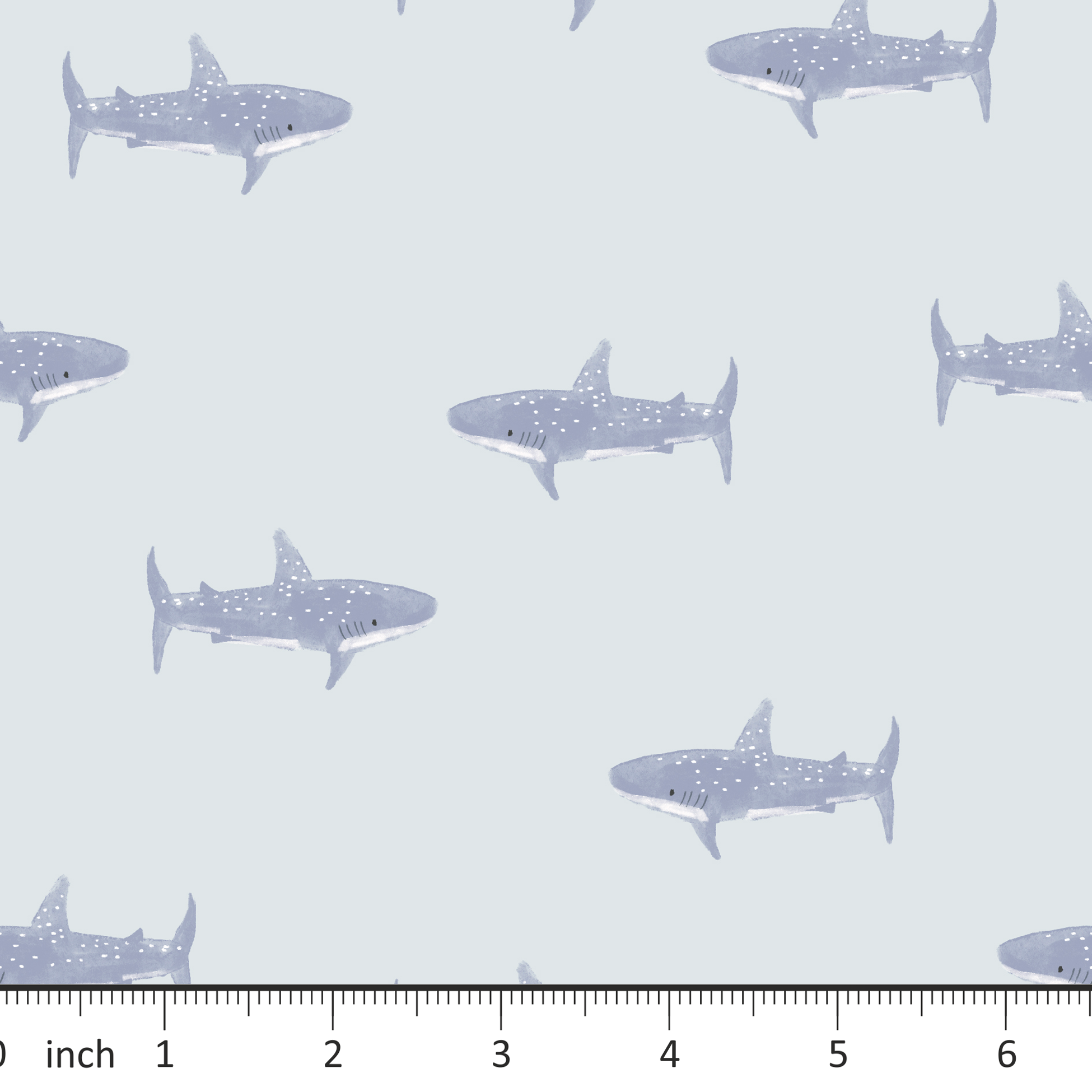 Lumelo and Ginger - Sharks - Printed by Family Fabrics – Little Rhody ...